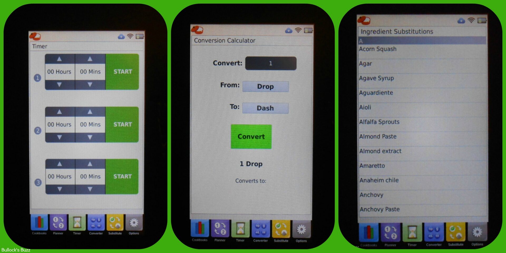 Key Ingredient Recipe Reader ~ Review and Giveaway - Bullock's Buzz