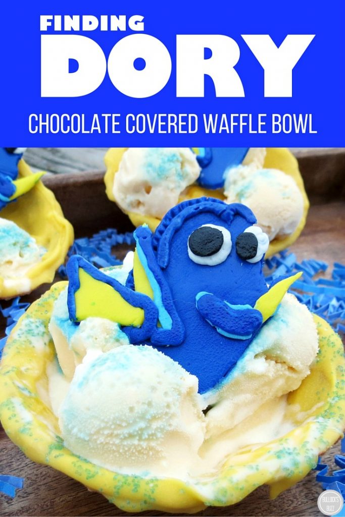 Finding Dory Chocolate Covered Waffle Bowls