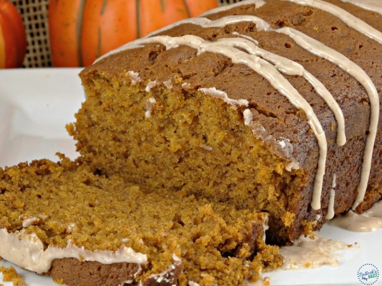 Pumpkin Gingerbread with Spiced Glaze - Fall Baking