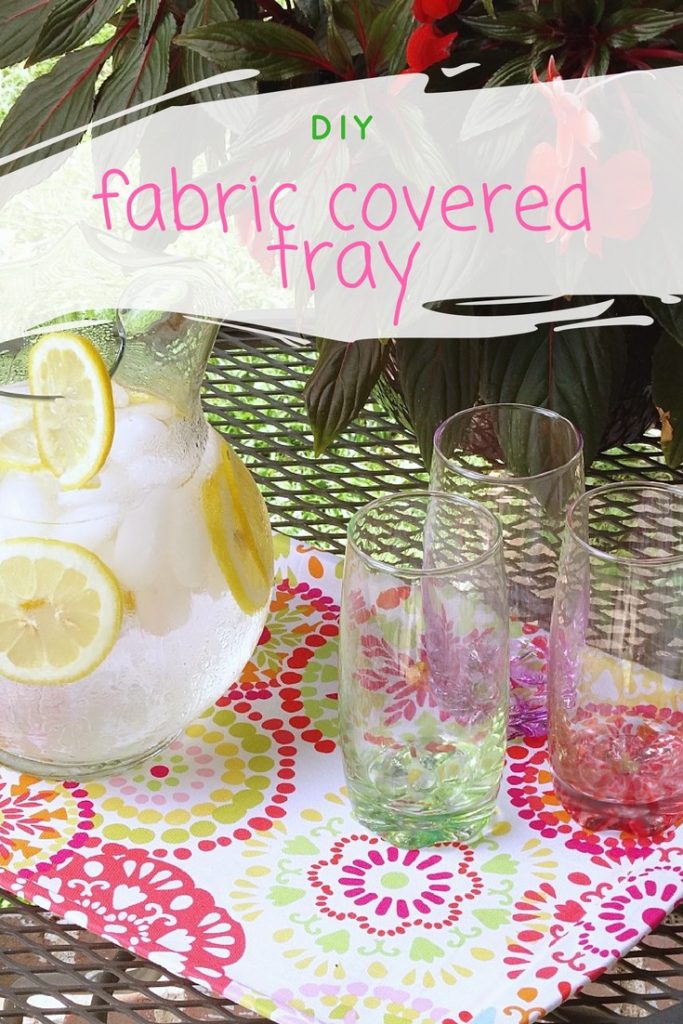 DIY Fabric Covered Tray - Repurposed Cookie Sheet Craft