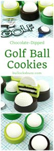 Chocolate-Dipped Golf Ball Cookies - Father's Day Treat