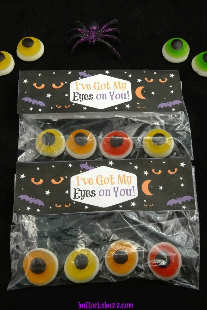 Halloween Treat Bag Toppers Free Printable - I've Got My Eyes on You!