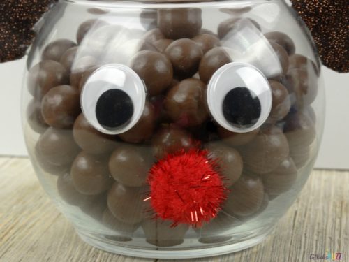DIY Rudolph Christmas Candy Jar - Simple Christmas Craft
