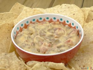 Quick and Easy Nacho Dip Recipe - 4 Ingredient Cheese Dip with Beef and ...