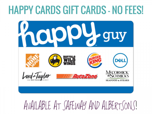 Get Happy with Happy Cards Gift Cards - The No-Fee Gift Card!