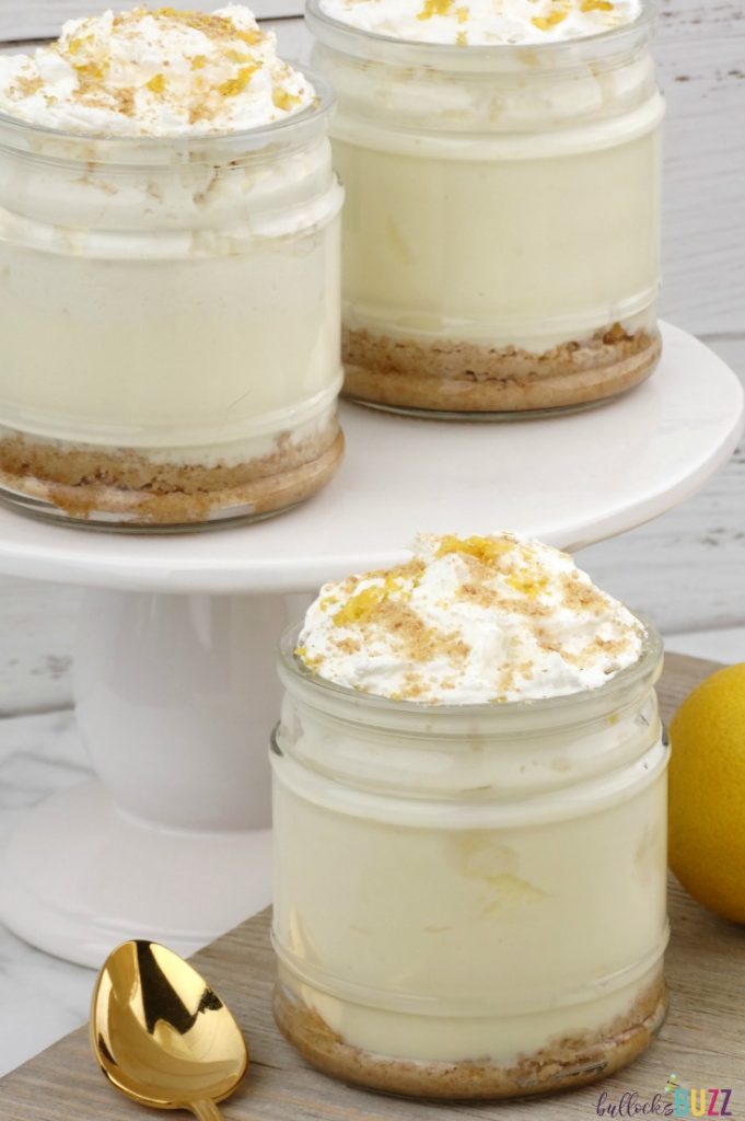 No-Bake Lemon Meringue Pie Dessert Cups - Bullock's Buzz