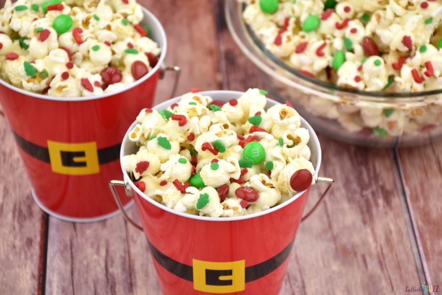 Christmas Popcorn - Candy Claus Popcorn - Bullock's Buzz