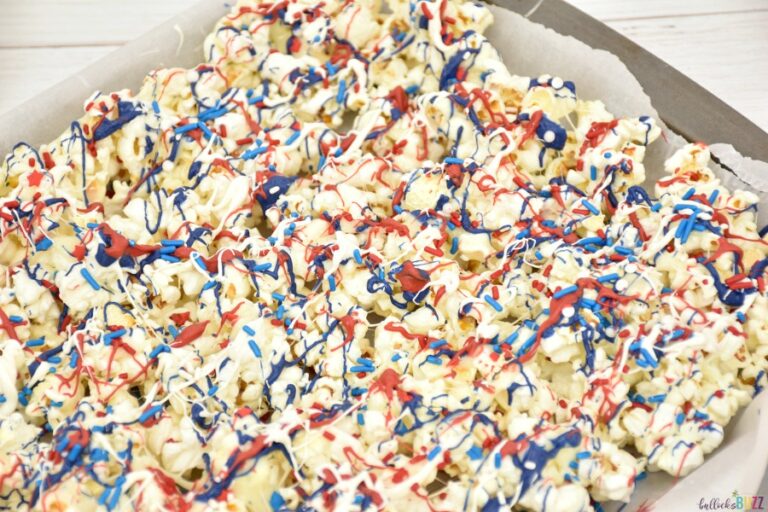 Patriotic Popcorn - Red, White, and Blue Popcorn Recipe - Bullock's Buzz