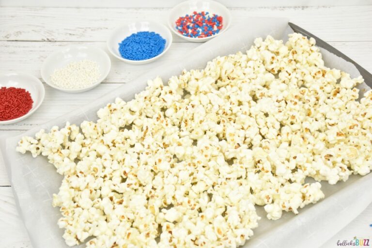 Patriotic Popcorn - Red, White, and Blue Popcorn Recipe - Bullock's Buzz