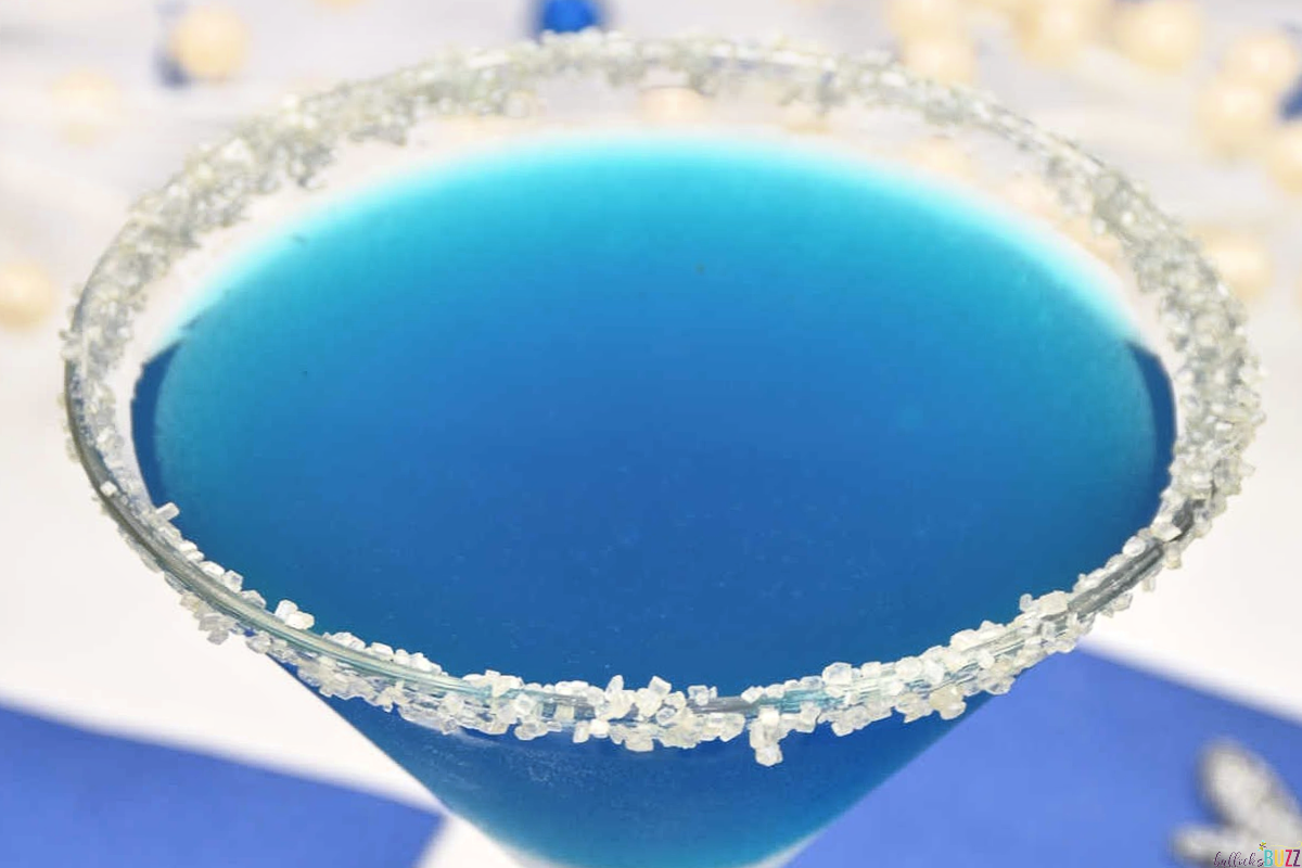 Blue Glacier Holiday Cocktail - Bullock's Buzz
