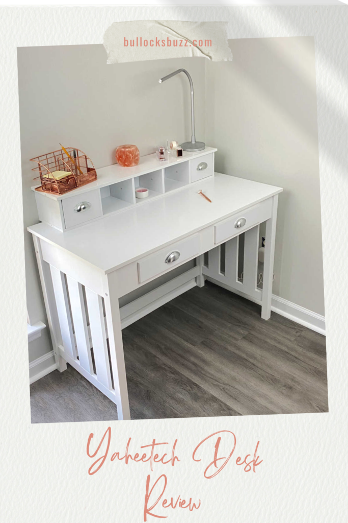 Yaheetech Writing Computer Desk Review - White Desk - Bullock's Buzz
