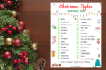 Christmas Lights Scavenger Hunt Game Printable - Holiday Family ...