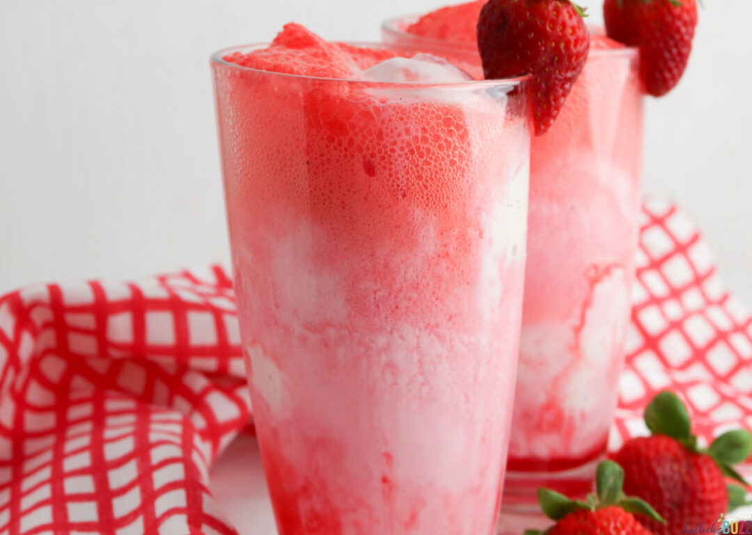 Strawberry Float - Delicious Strawberry Ice Cream Float - Bullock's Buzz