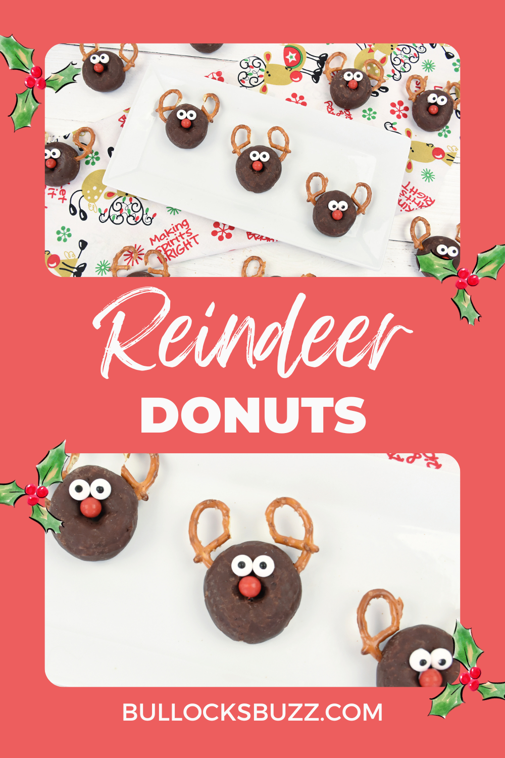 Delightful Mini Reindeer Donuts for Holiday Fun - Bullock's Buzz