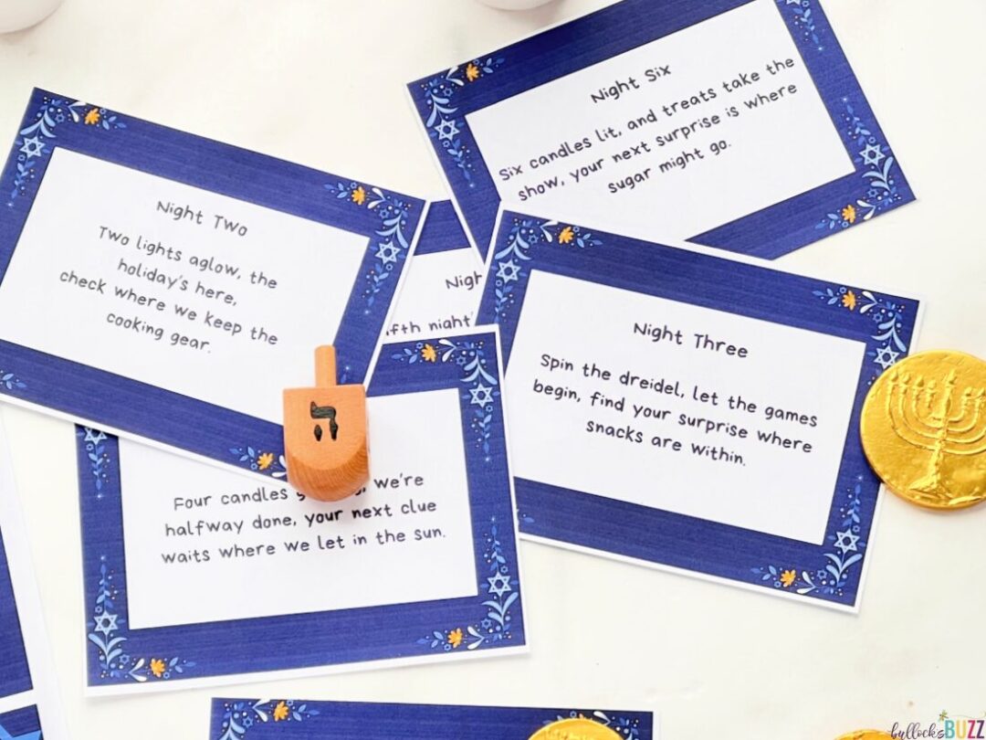 Hanukkah Scavenger Hunt Printable: Fun Hanukkah Game - Bullock's Buzz