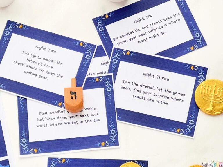 Hanukkah Scavenger Hunt Printable: Fun Hanukkah Game - Bullock's Buzz