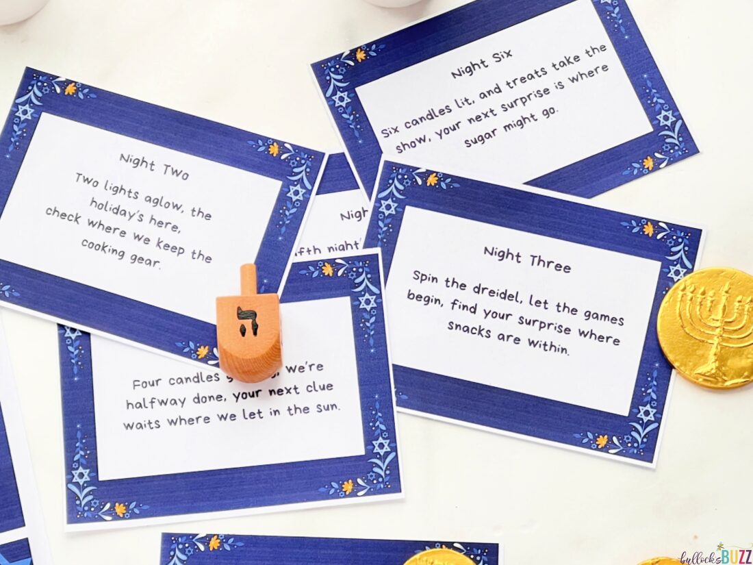 Hanukkah Scavenger Hunt Printable: Fun Hanukkah Game - Bullock's Buzz