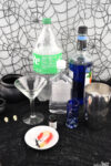 Midnight Moon Cocktail (Sparkling Blue Halloween Cocktail) - Bullock's Buzz